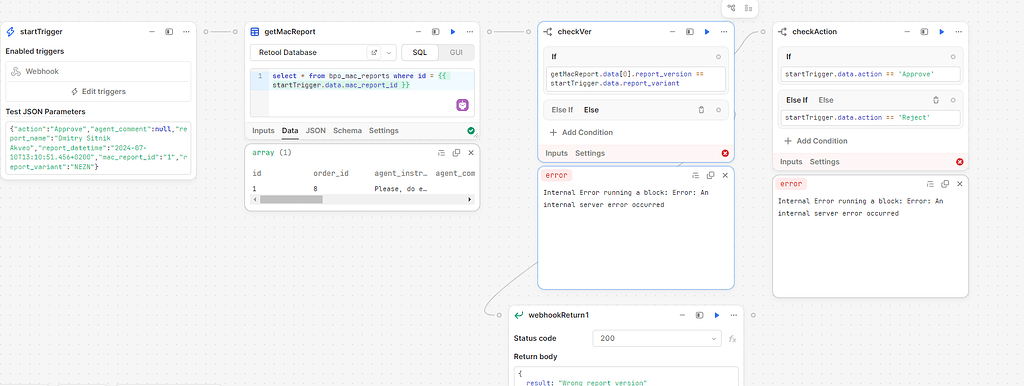Workflows Multiple Bugs Including Branch Blocks Failing 💬 Workflows Retool Forum 