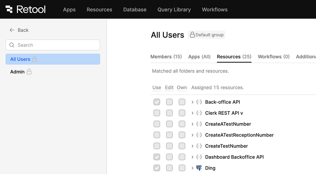 New created ressources can't be used by non-admin end users - 💬 Account & User Management ...