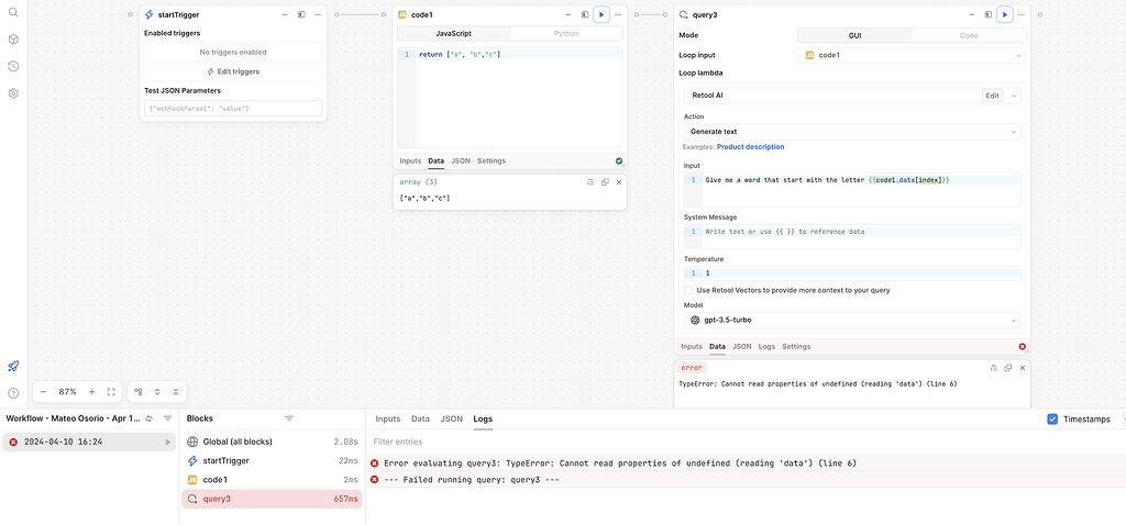 Workflow AI Loop TypeError - 💬 Workflows - Retool Forum Workflow AI Loop TypeError - 💬 Workflows - Retool Forum
