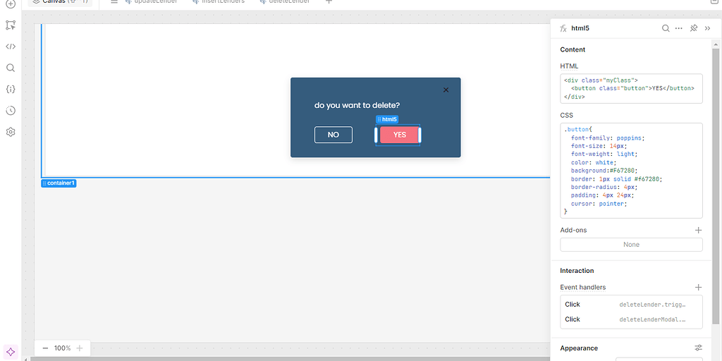 Adding Built In Click Event Handlers To Custom Button App Building Retool Forum