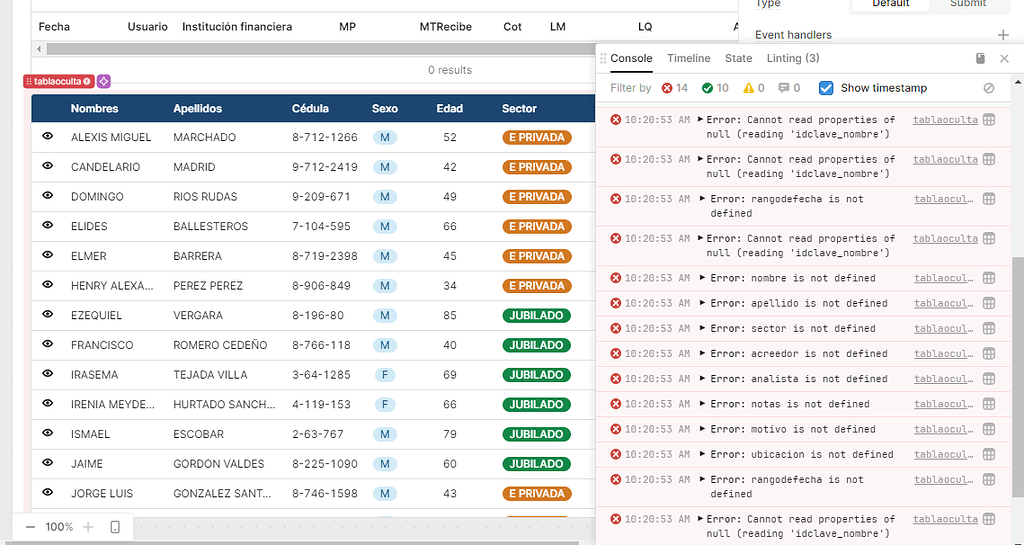 Error Null Cannot Read Properties Queries And Resources Retool Forum 