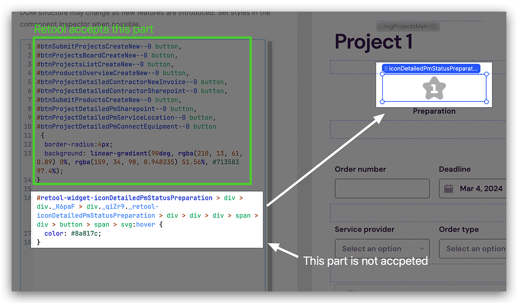 Some CSS parts are not active in preview mode - 💬 App Building - Retool Forum