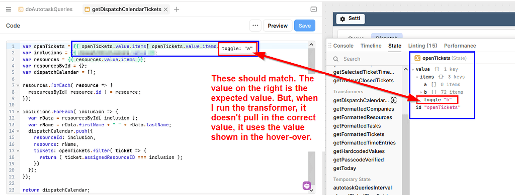 Updated variable data not available in a transformer - 💬 App Building - Retool Forum