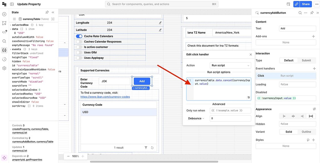 How can I Add and Delete values from a currency table I created? - 💬 ... How can I Add and Delete values from a currency table I created? - 💬 ...
