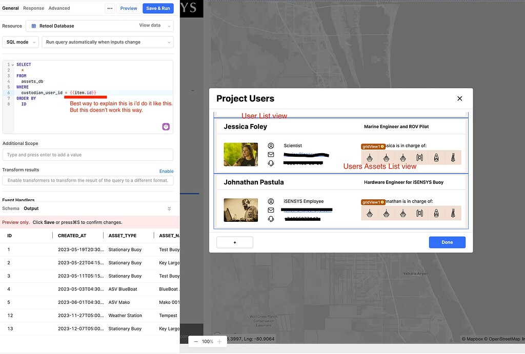 Displaying a conditional list view within another list view - App Building - Retool Forum