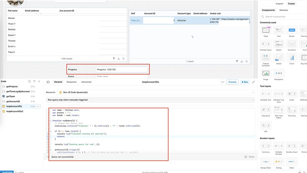 Js Loop To Save Results To A Table 💬 Queries And Resources Retool Forum
