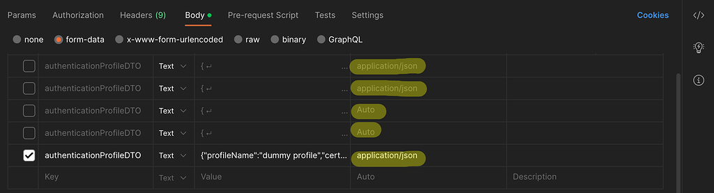 Need to add content-type in each part in multi-part form data - 💬 ... Need to add content-type in each part in multi-part form data - 💬 ...