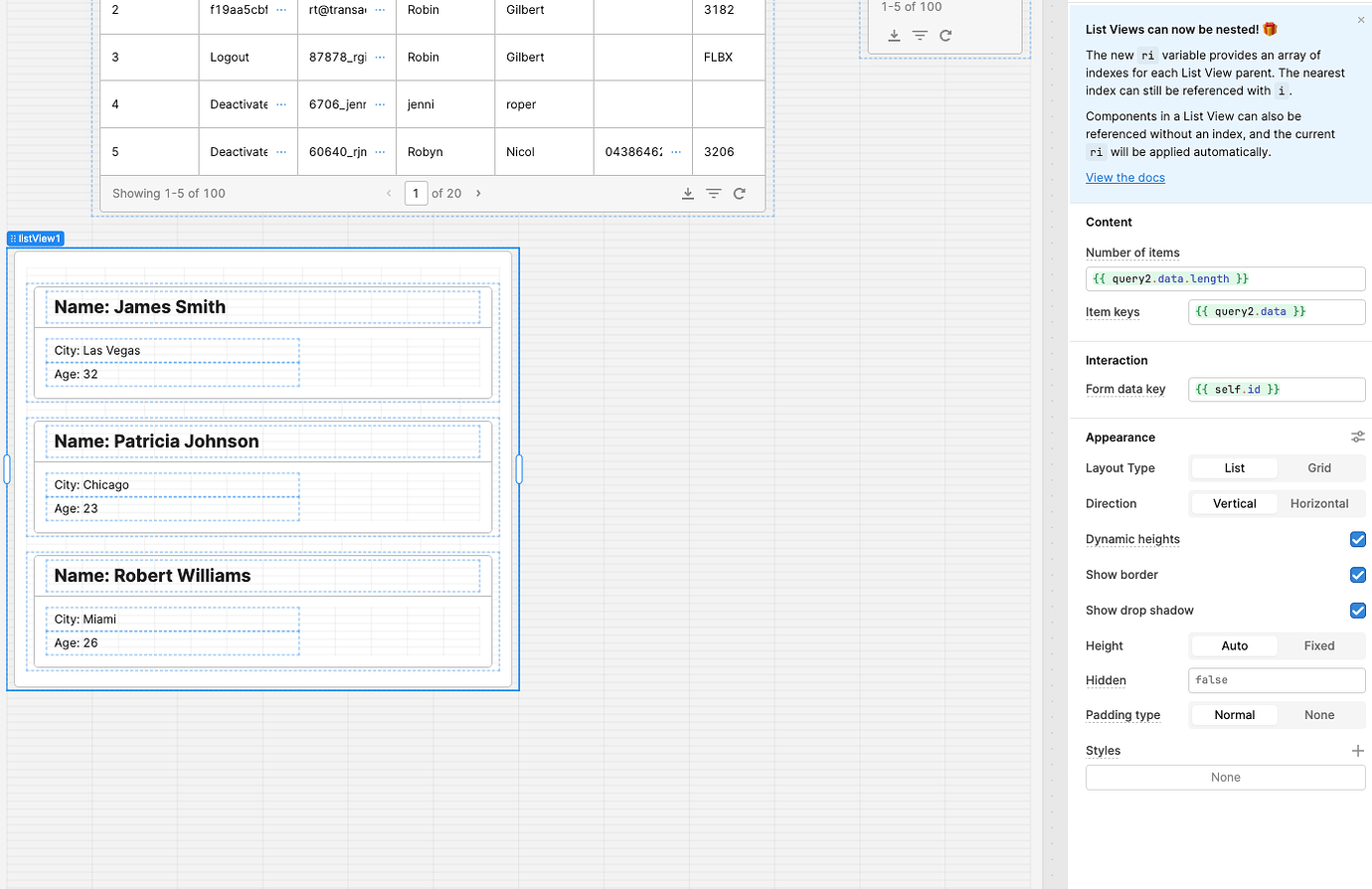 How to use Listview component - 💬 App Building - Retool Forum