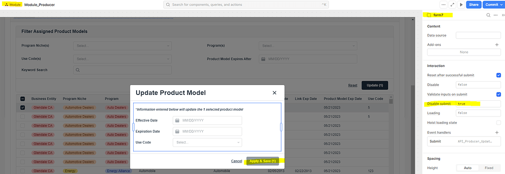 Disable form submit button not working - 💬 App Building - Retool Forum Disable form submit button not working - 💬 App Building - Retool Forum