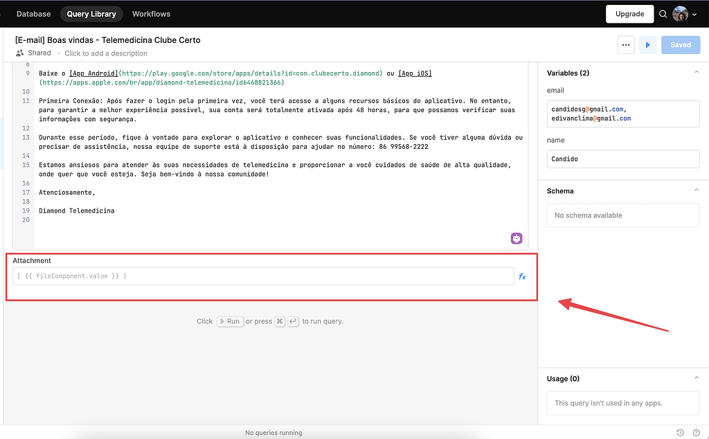 How To Attach File From Retool Storage In Smtp Query Library Queries And Resources Retool Forum