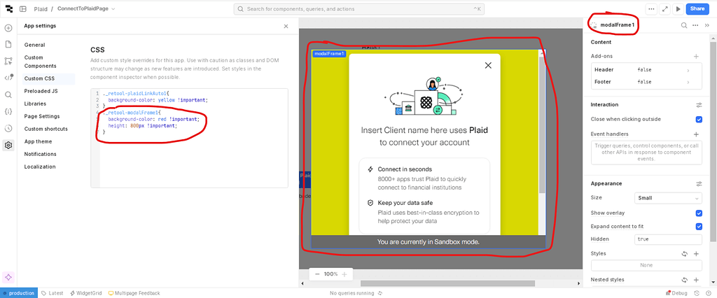 Modal Frame Height? - 💬 App Building - Retool Forum