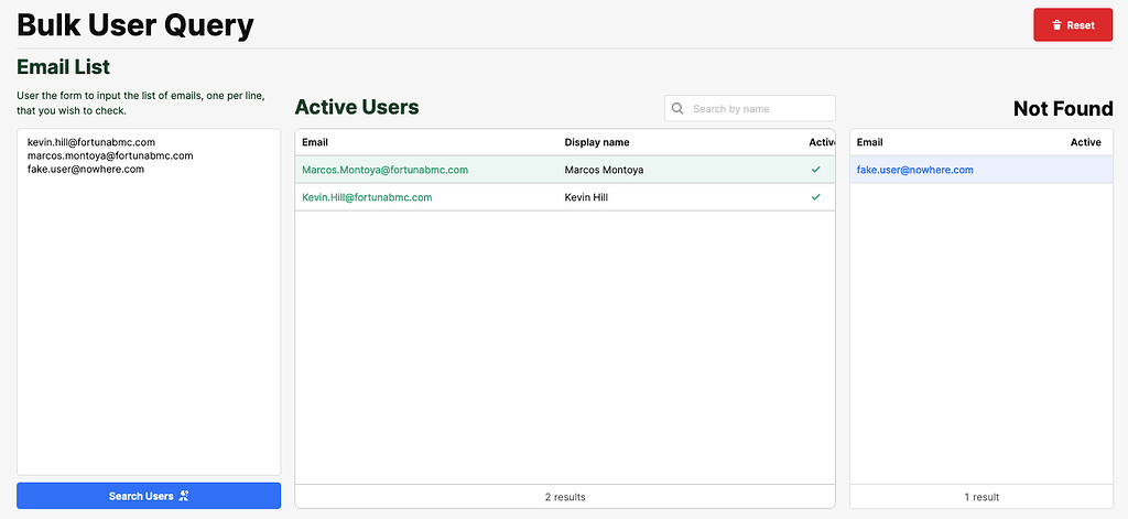 Bulk User Query via Workflow - 🤝 Community Show & Tell - Retool Forum