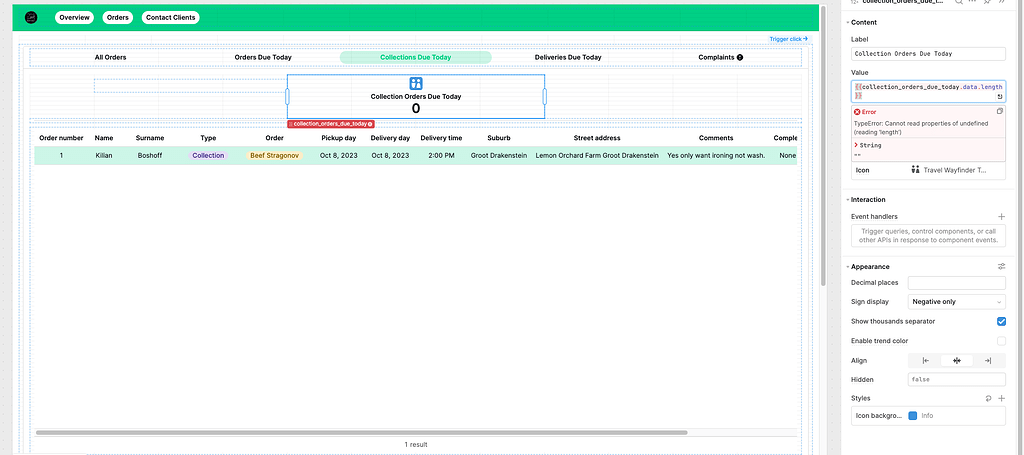 Cannot Count The Number Of Rows In A Table When It Has A Default Filter 💬 App Building