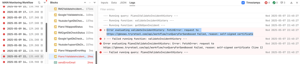 runQueryForSandboxed failed - 💬 Workflows - Retool Forum