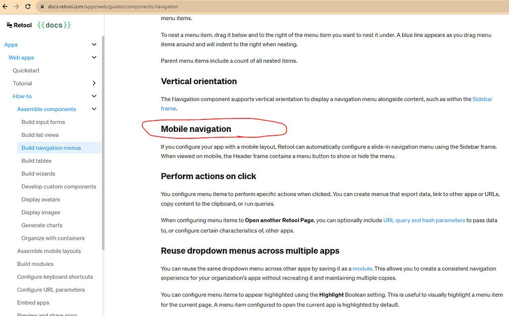 Mobile navigation - 💬 App Building - Retool Forum