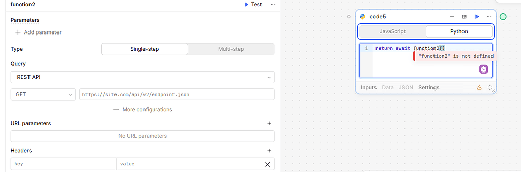 FR - Add function calling to Python Code Blocks in Workflows - 💬 Feature Requests - Retool Forum