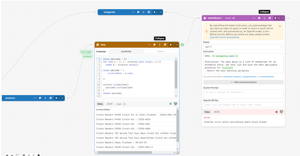 How can Smart Query Access Values from 2 Query Blocks - 💬 Workflows - Retool Forum