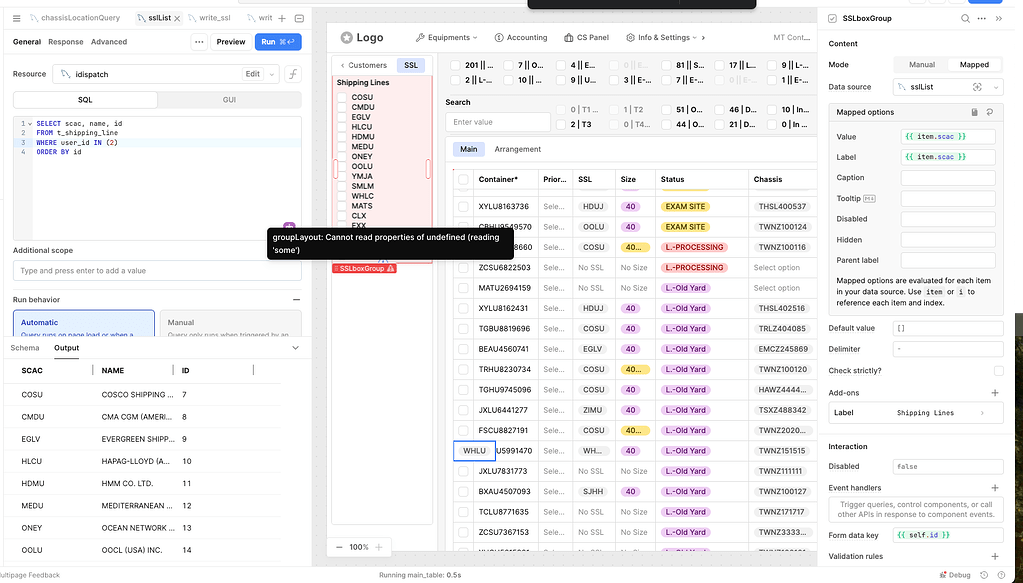 Box Group showing error message - 💬 App Building - Retool Forum