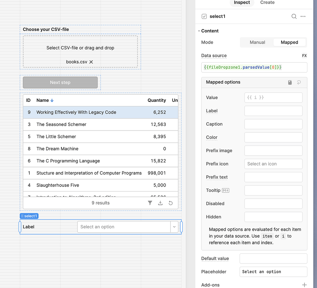 Pass The Table Header To Options In The Select Field 💬 Queries And Resources Retool Forum