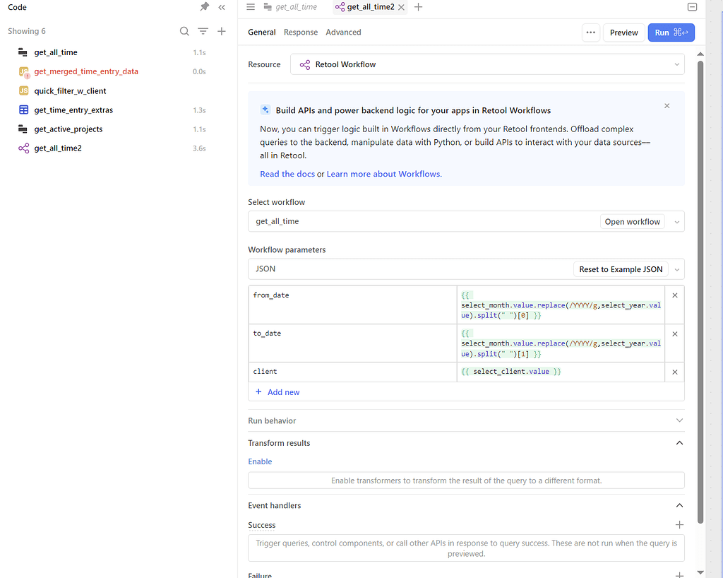 Accessing Parameters for Use in Workflows - 💬 Workflows - Retool Forum