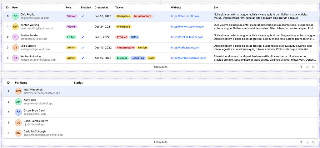 How to show a many-to-many relationship in a table component as a list of tags? - 💬 App Building ...