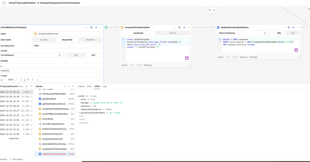 Retool Workflow Sql Queries With Where Clauses Failing 💬 Workflows Retool Forum