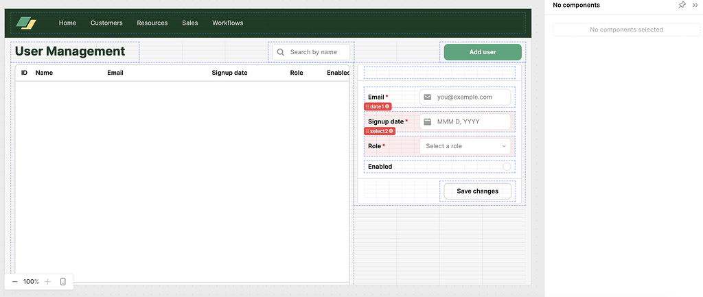 App Got Automatically Migrated To A Retool Default Template With A Green Header App Building