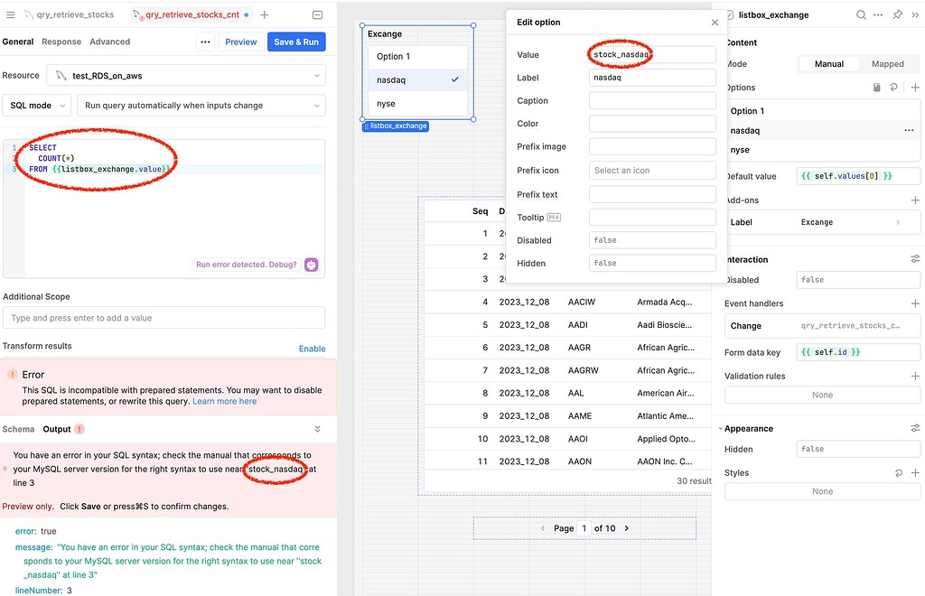 How Can I Combine A Table Name To A Select Query Queries And Resources Retool Forum 9882