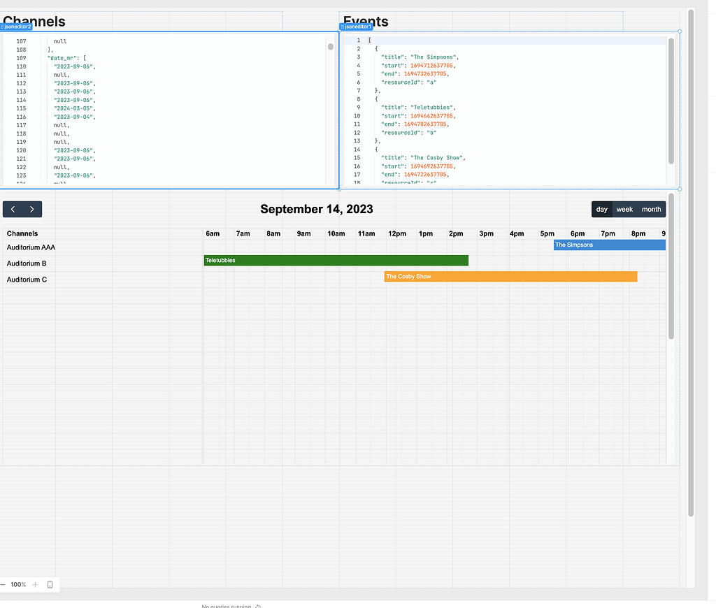 I M Trying To Use The Fullcalendar In Retool But Am Having Difficulties Mapping Values Queries