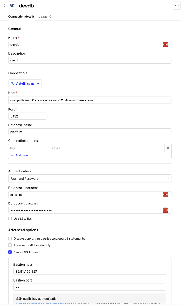 Unable To Connect Aws Postgres Database Using Ssh Tunnel Queries And Resources Retool Forum
