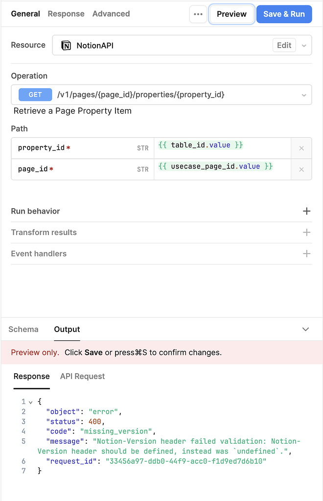 NotionHQ endpoint doesn't have Notion-Version header - 💬 Queries and Resources - Retool Forum