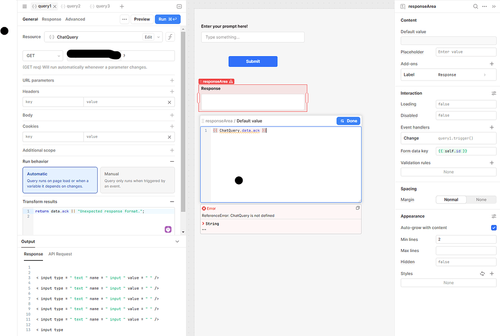 Unable To Connect Text Input Resource With Text Area Resource 💬 Queries And Resources Retool