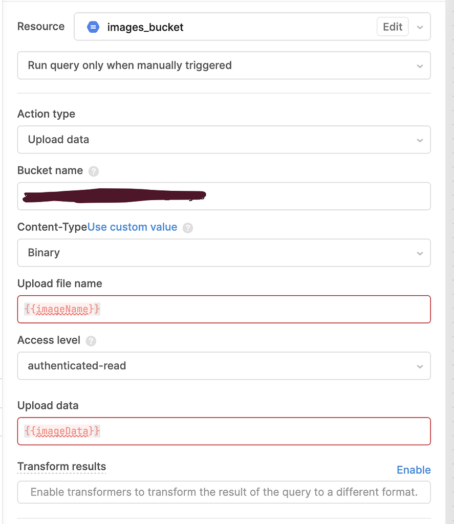 Writing to google storage from image upload component - 💬 Queries and Resources - Retool Forum