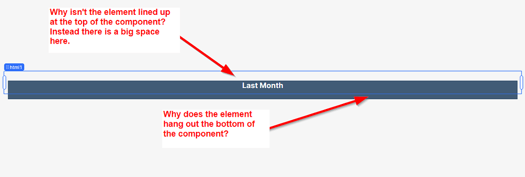 Misaligned HTML - 💬 App Building - Retool Forum