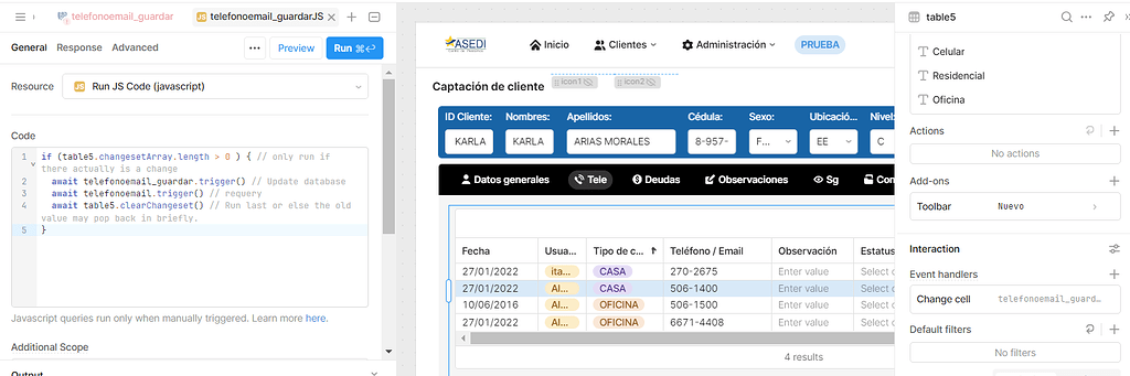 Issue saving table cell change to db postgresql - 💬 Queries and Resources - Retool Forum