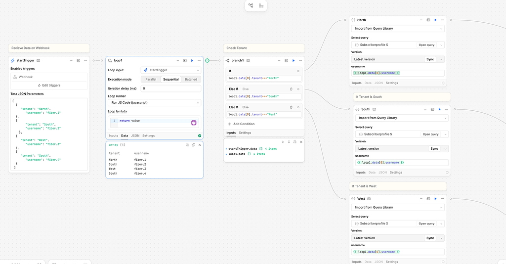 Process data received over webhook via a looping - 💬 Workflows - Retool Forum