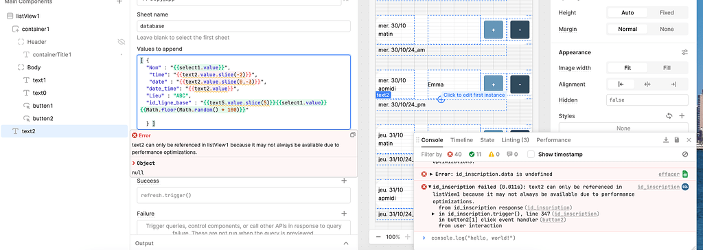 Can only be referenced in listView1 because it may not always be available due to performance ...