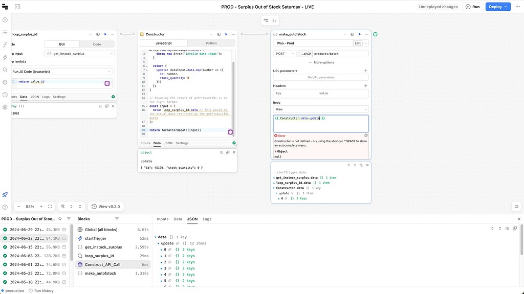 Can't Access Previous JS Block Data/Output - Workflows - Retool Forum Can't Access Previous JS Block Data/Output - Workflows - Retool Forum