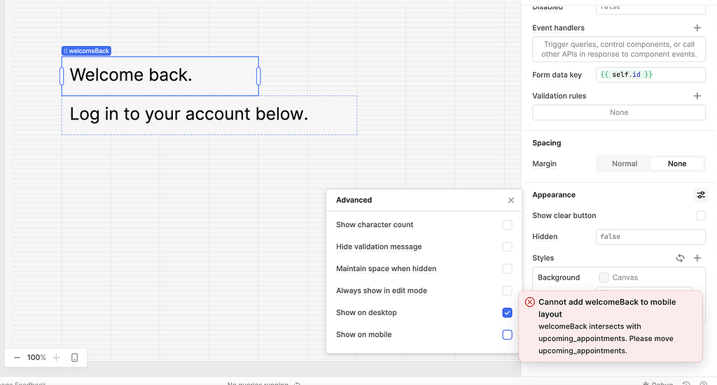 Unable To Enable Mobile View In Multipage App 💬 App Building Retool Forum