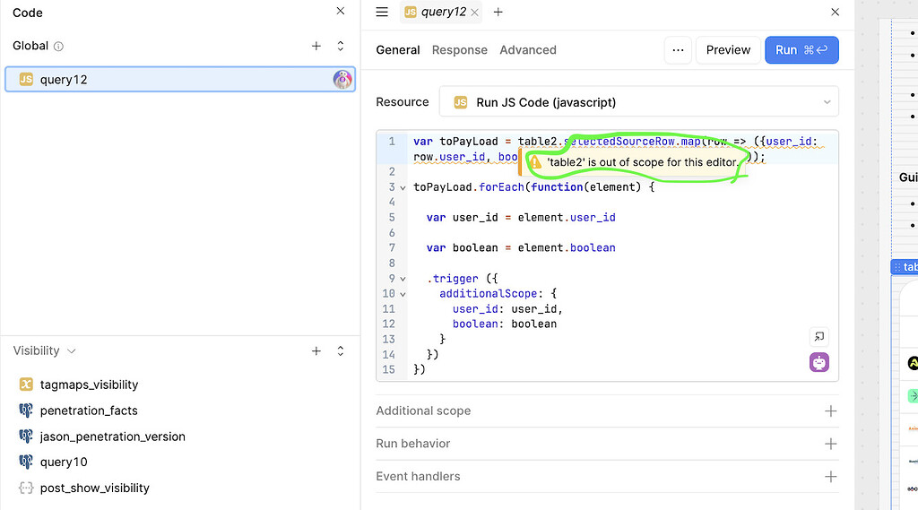 Multipage app Out of Scope UI components - 💬 App Building - Retool Forum
