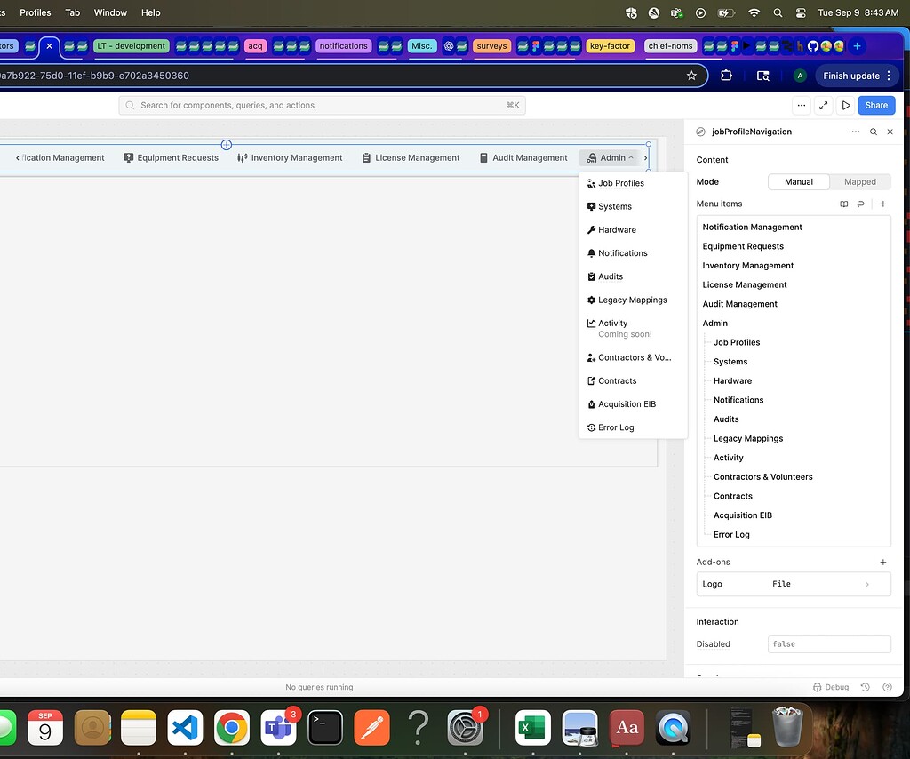 End-users can't view final dropdown options in nav dropdown - 💬 App Building - Retool Forum
