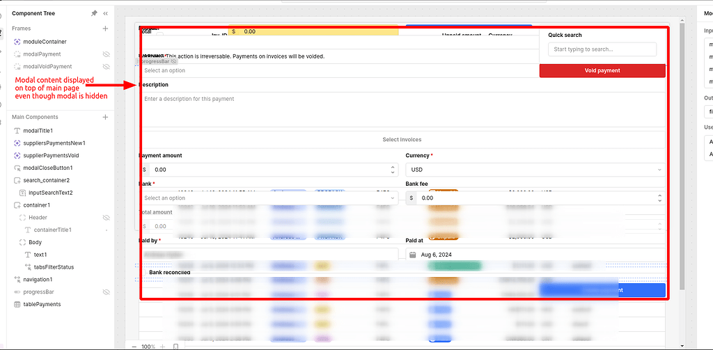 Modals broken on all pages - 💬 App Building - Retool Forum