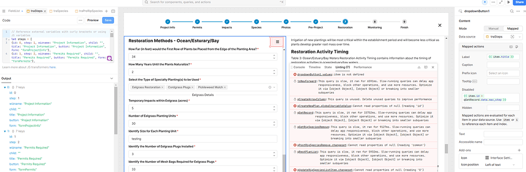 Dropdown Button Error when using Transformer as Source - 💬 App Building - Retool Forum