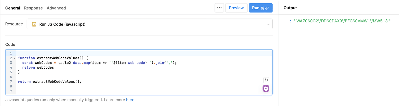 Use a list of values from a table in a SQL IN statement - 💬 App Building - Retool Forum