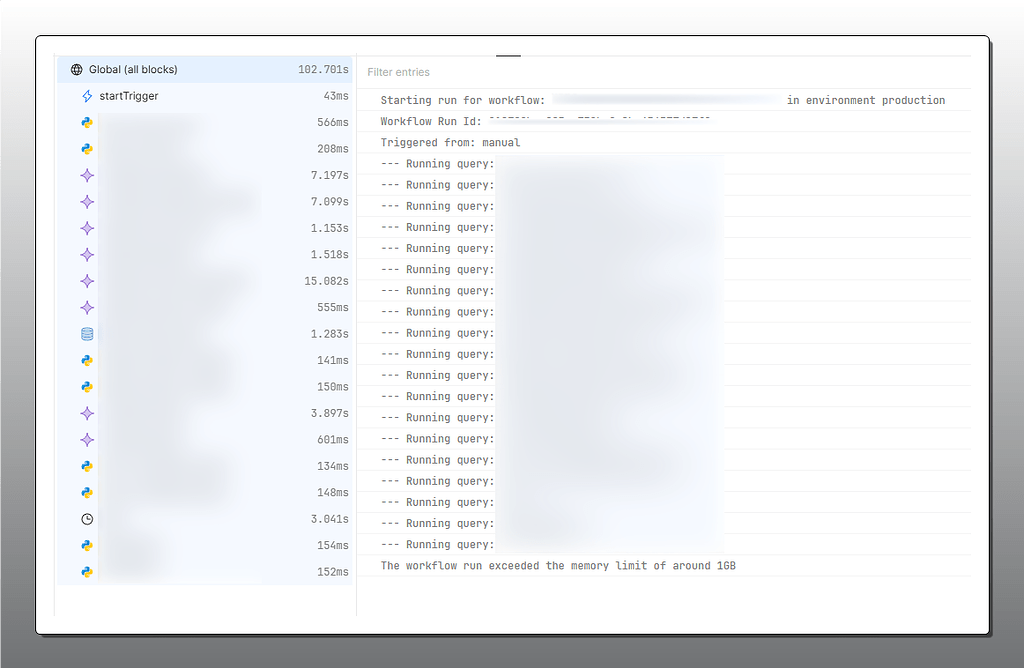 My Workflow keeps hitting memory limits - 💬 Workflows - Retool Forum
