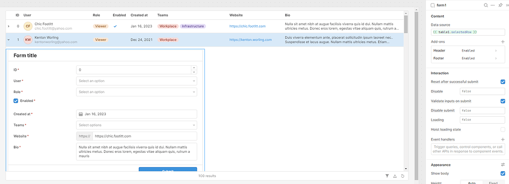 Expandable Rows And Forms Bug 💬 App Building Retool Forum