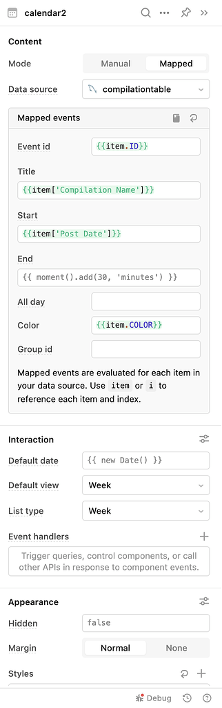 Multiple datasource for calendar view - 💬 App Building - Retool Forum