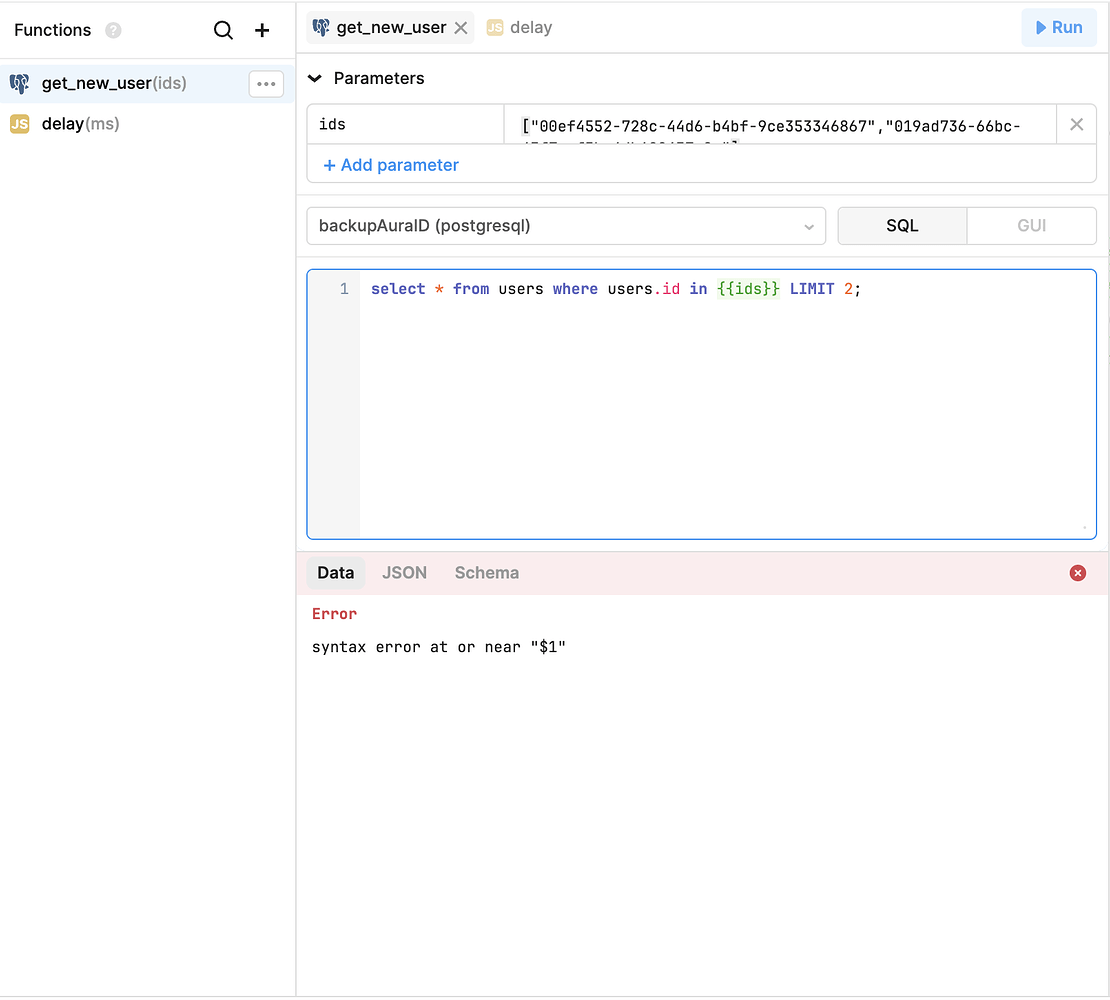 Select Query From An Array Result Return By Js 💬 Queries And Resources Retool Forum