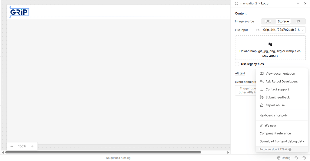 How to resize logo in retool header - 💬 Queries and Resources - Retool ...