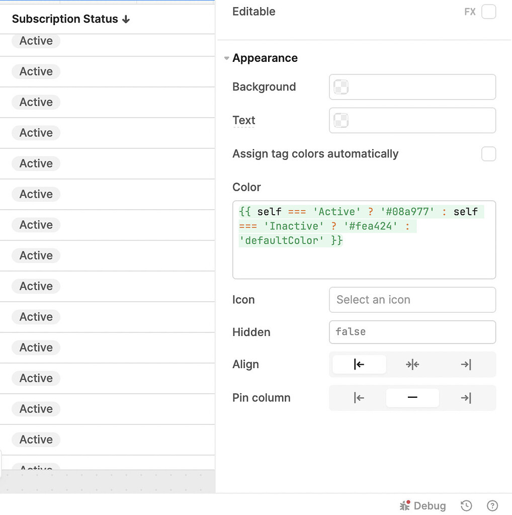 Conditional Formatting - 💬 App Building - Retool Forum Conditional Formatting - 💬 App Building - Retool Forum